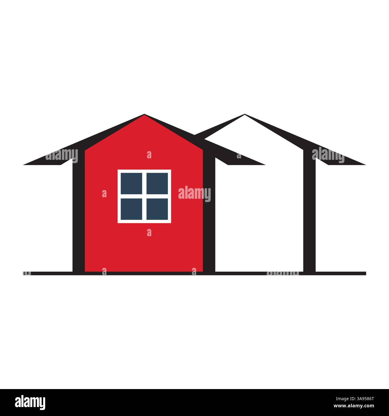 Home logo icon flat vector illustration Stock Vector Image & Art - Alamy