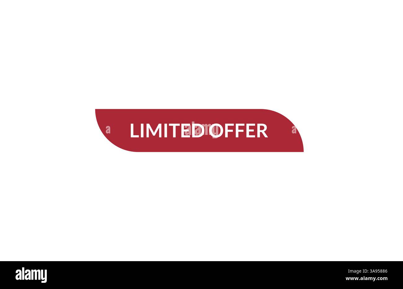 Limited offer red ribbon label banner. Open available now sign or ...