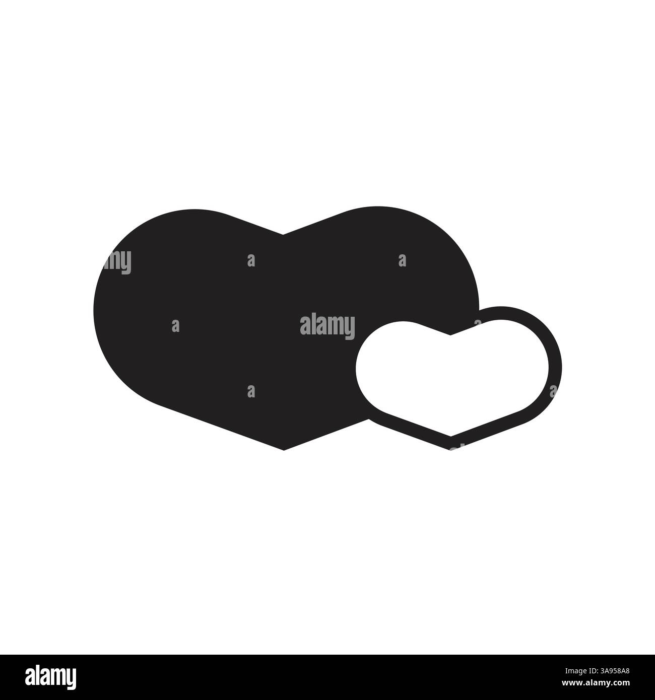 Flat Love icon symbol vector Illustration Stock Vector Image & Art - Alamy