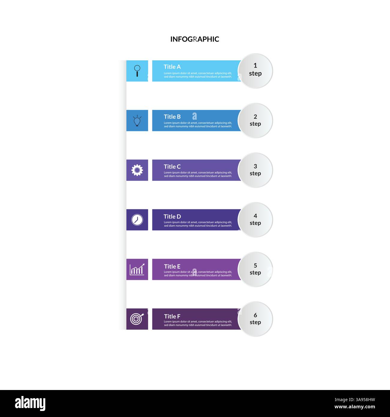 Business infographics template. Thin line process with square template ...