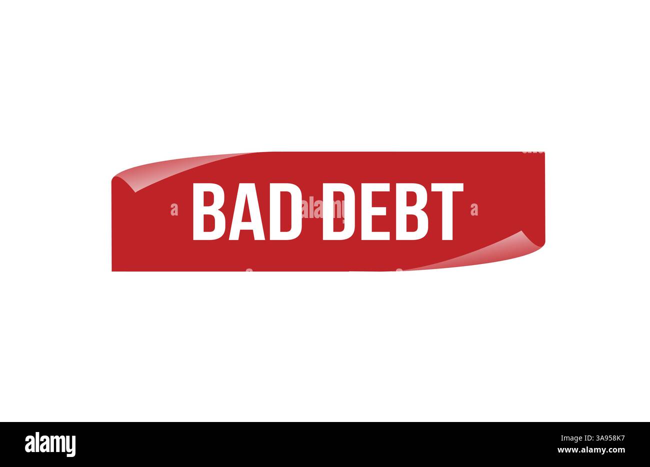 Red banner Bad Debt on white background Stock Vector Image & Art - Alamy