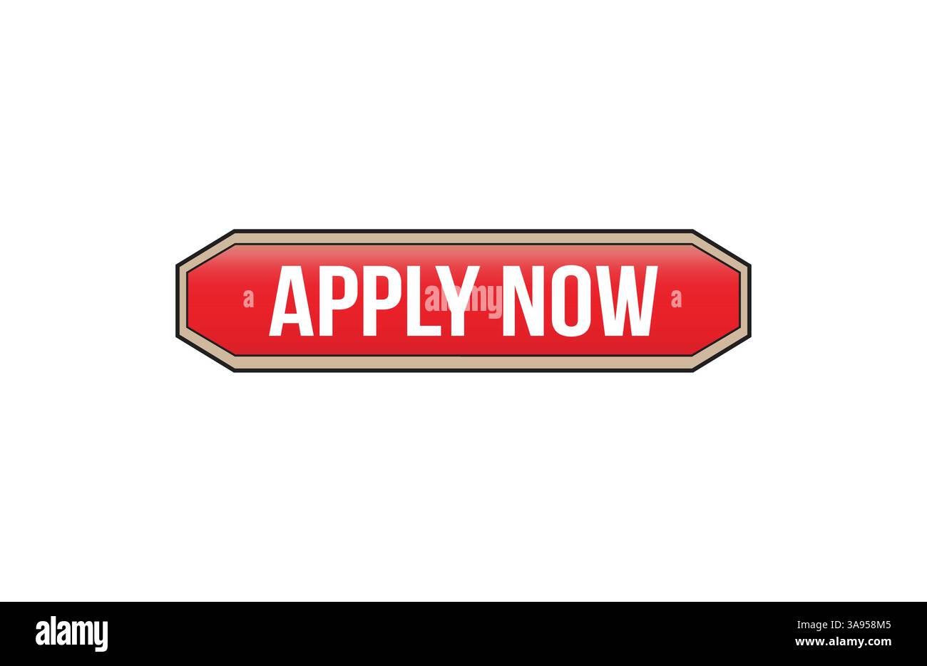 Red banner apply now on white background Stock Vector Image & Art - Alamy