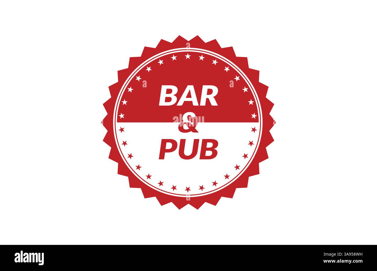 Red banner Bar & pub on white background Stock Vector Image & Art - Alamy