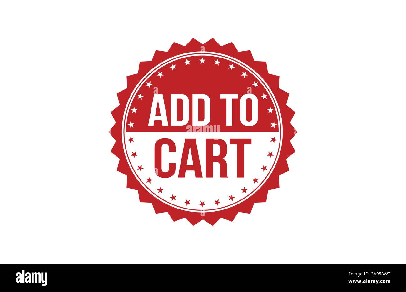 Red banner Add to cart on white background Stock Vector Image & Art - Alamy