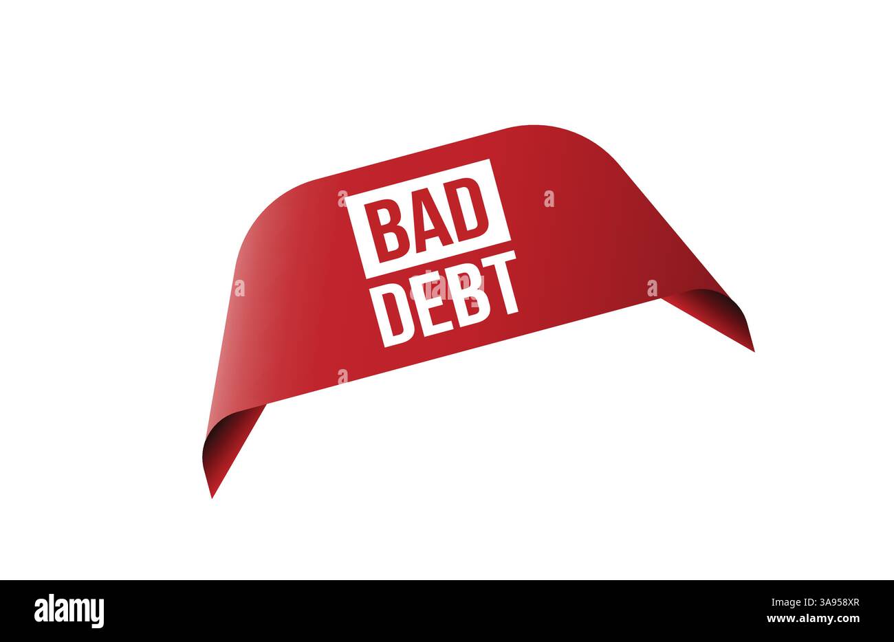 Red banner Bad Debt on white background Stock Vector Image & Art - Alamy