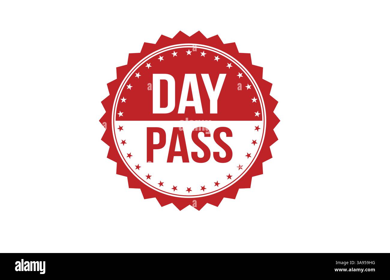Day Pass red ribbon label banner. Open available now sign or Day Pass ...
