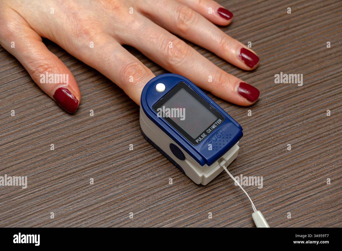 Measuring oxygen level on hi-res stock photography and images - Alamy