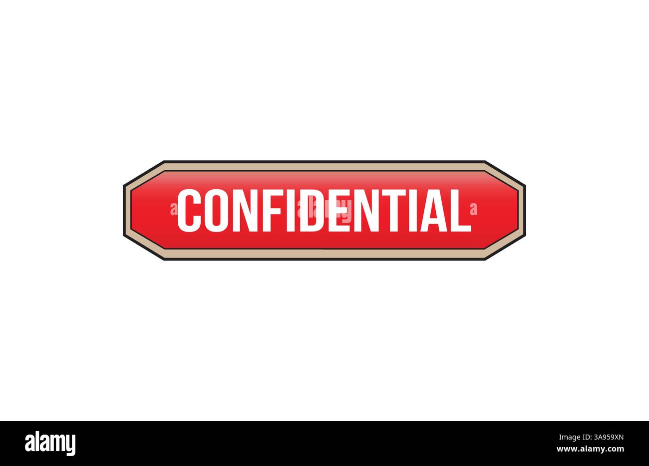 Confidential text on paper Stock Vector Images - Alamy