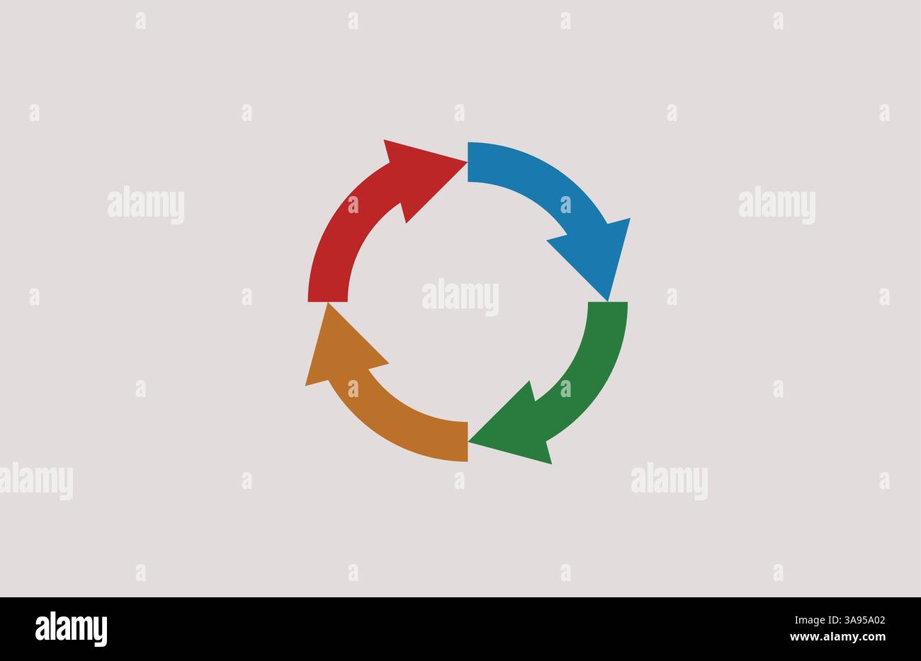 Flat Circle arrows icon symbol vector Illustration Stock Vector Image ...