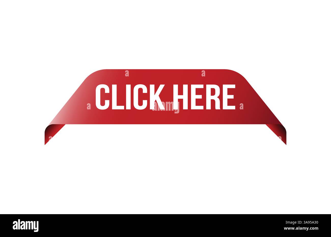 Red banner Click here on white background Stock Vector Image & Art - Alamy