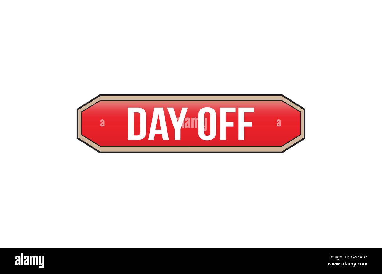 Red banner Day Off on white background Stock Vector Image & Art - Alamy