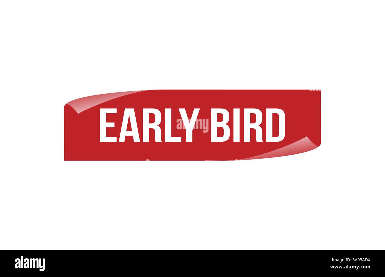 Red banner early bird on white background Stock Vector Image & Art - Alamy