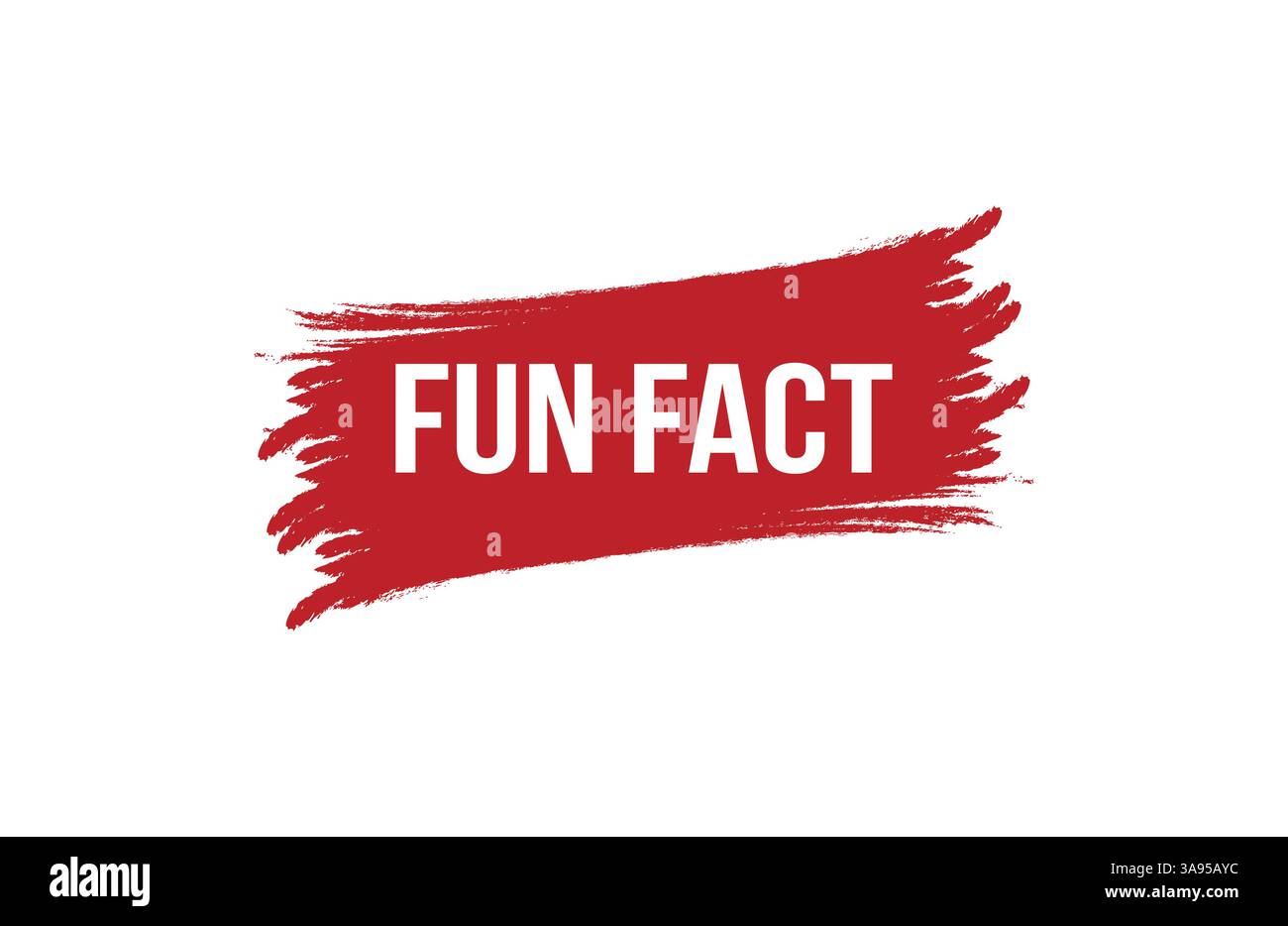 Brush style fun fact red banner design on white background Stock Vector ...