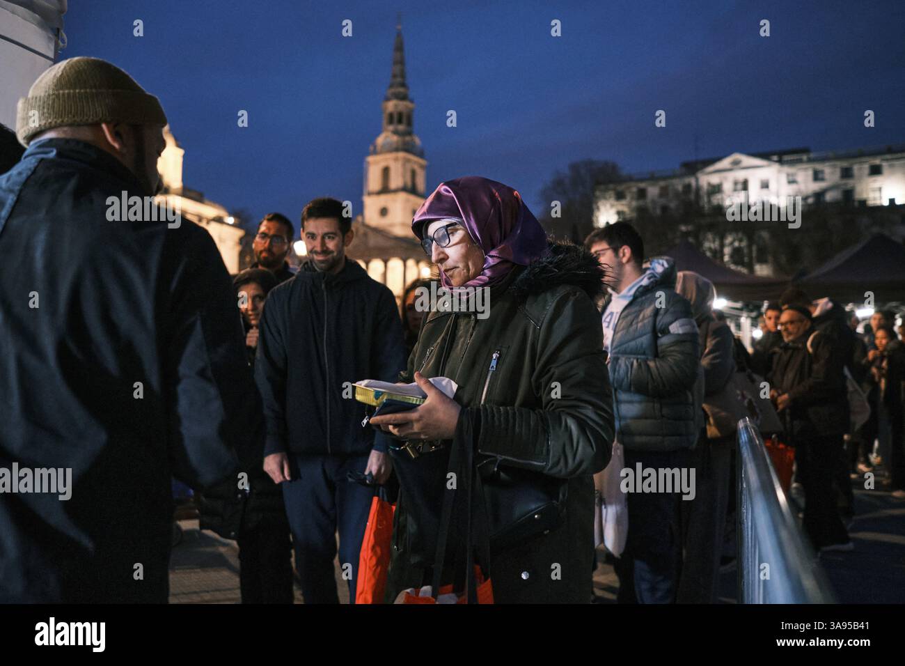 London, England, UK. 29th Mar, 2025. Open Iftar event organised by the ...