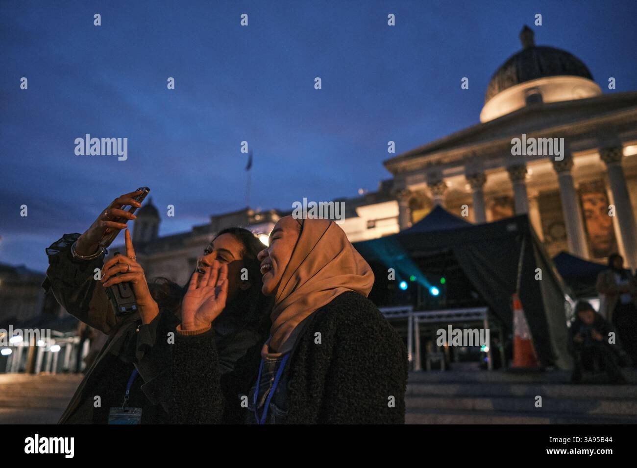 London, England, UK. 29th Mar, 2025. Open Iftar event organised by the ...