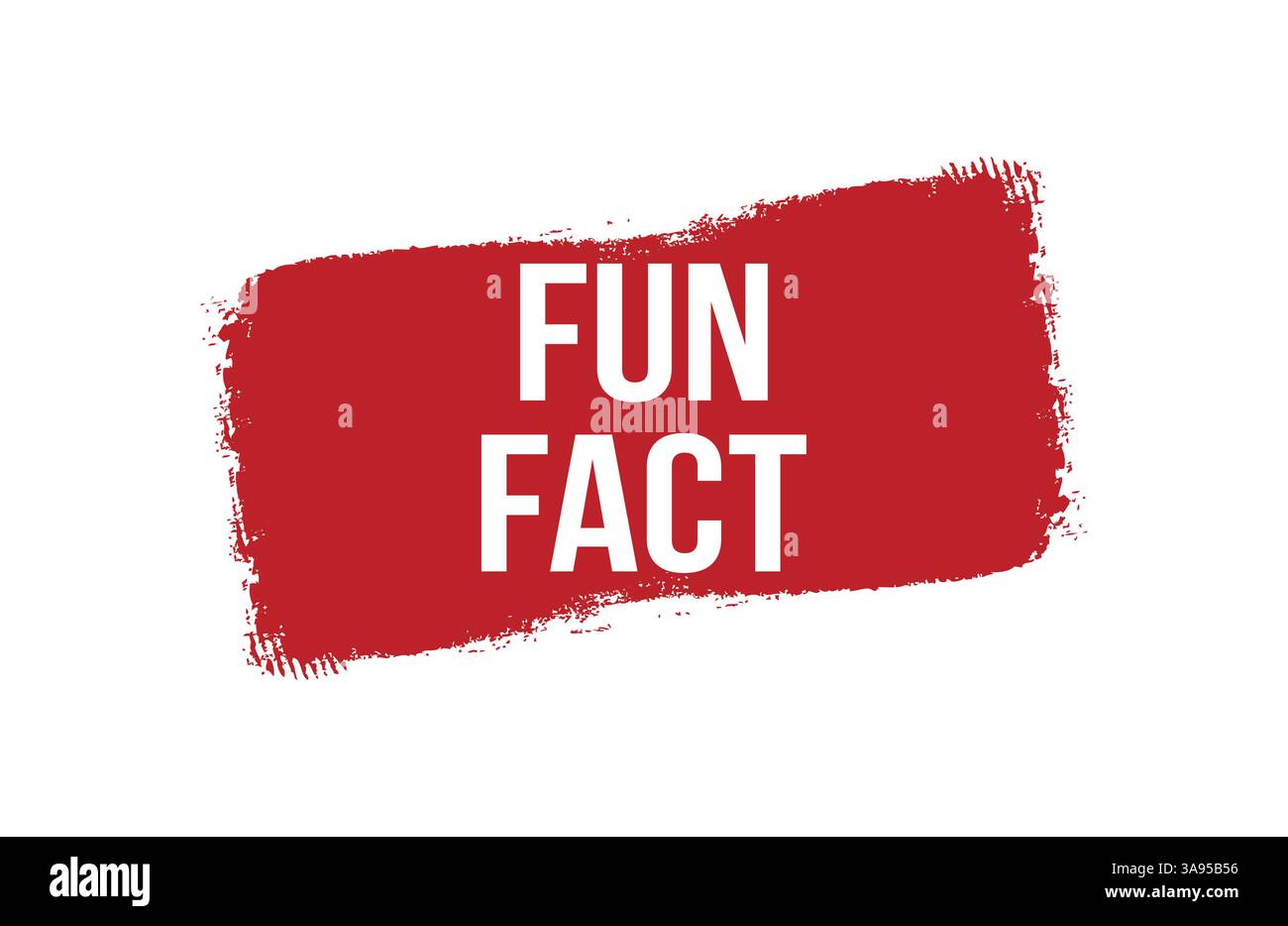 Brush style fun fact red banner design on white background Stock Vector ...