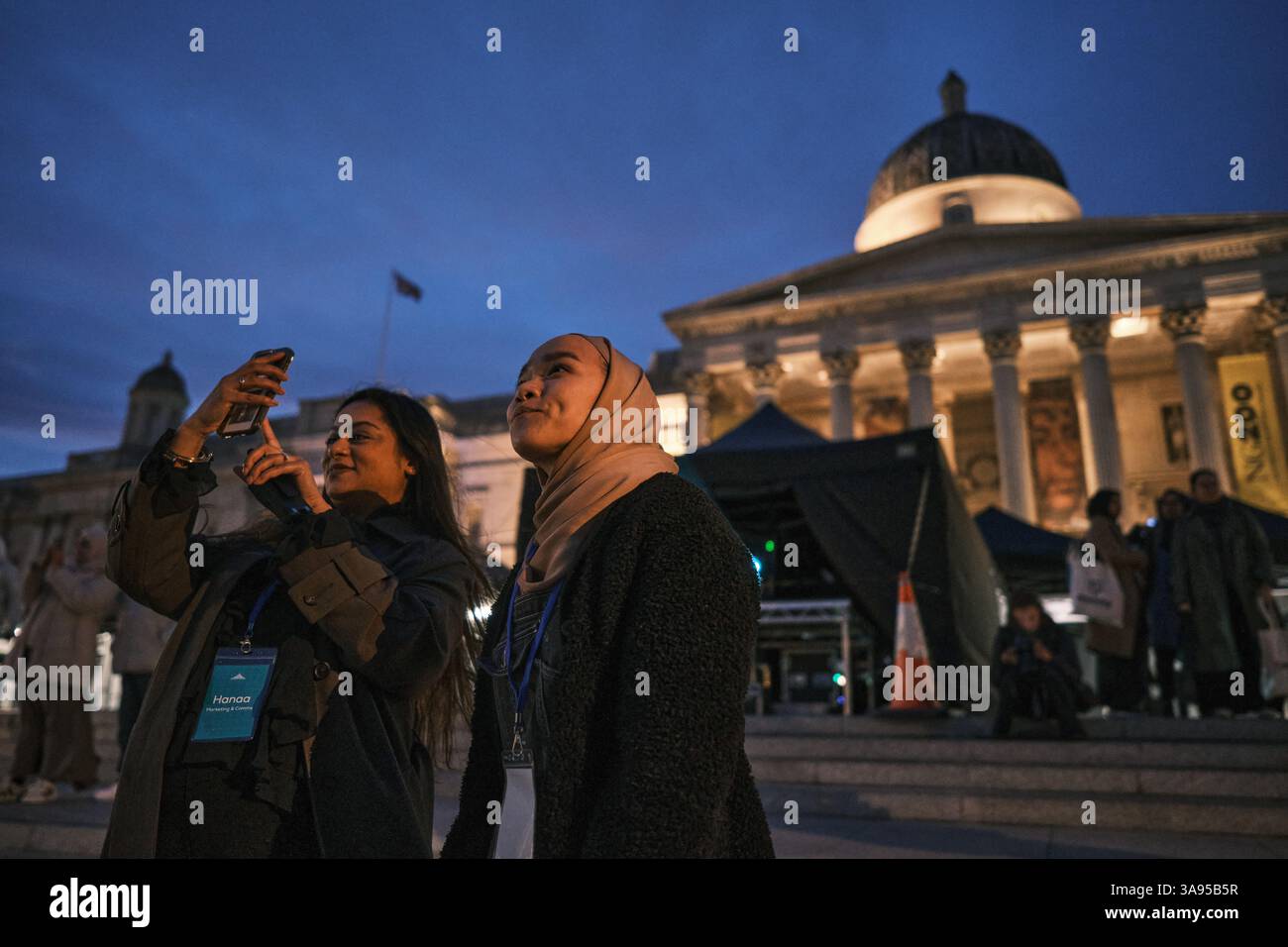 London, England, UK. 29th Mar, 2025. Open Iftar event organised by the ...