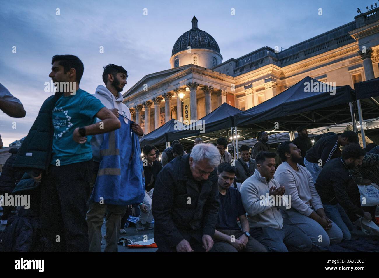 London, England, UK. 29th Mar, 2025. Open Iftar event organised by the ...