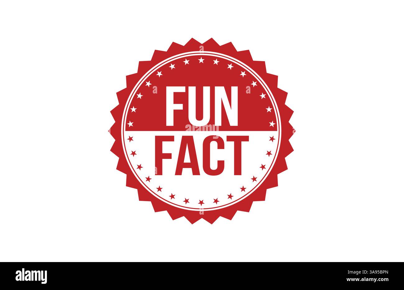 Fun fact red ribbon label banner Stock Vector Image & Art - Alamy