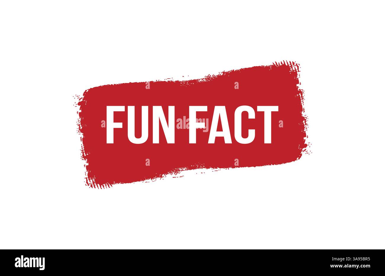 Brush style fun fact red banner design on white background Stock Vector ...