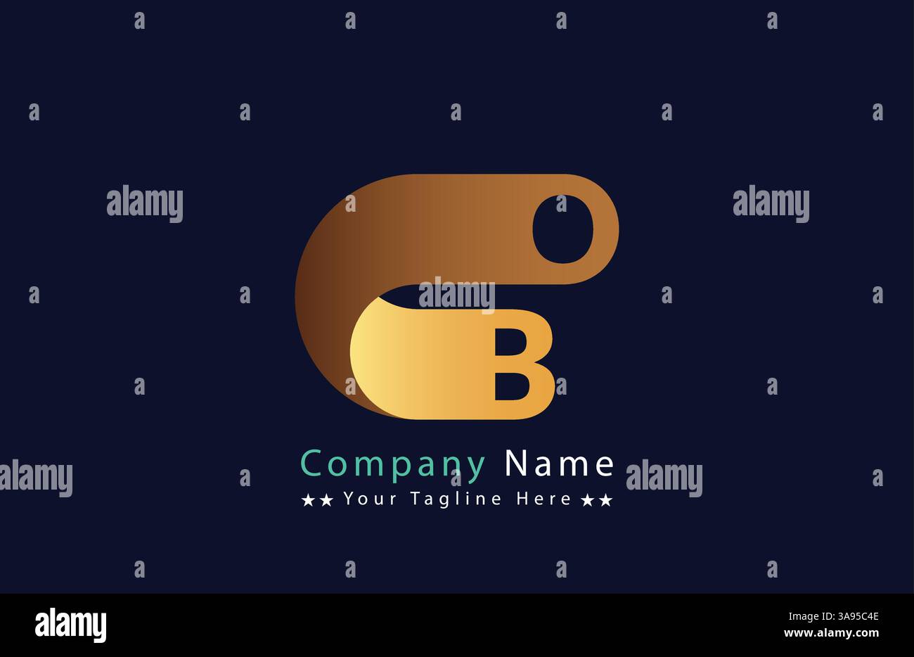 bo letter colorful logo in the circle. Vector Logo Illustration Stock ...