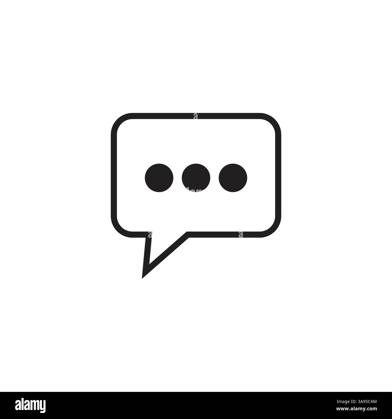 Flat message icon symbol vector Illustration Stock Vector Image & Art ...