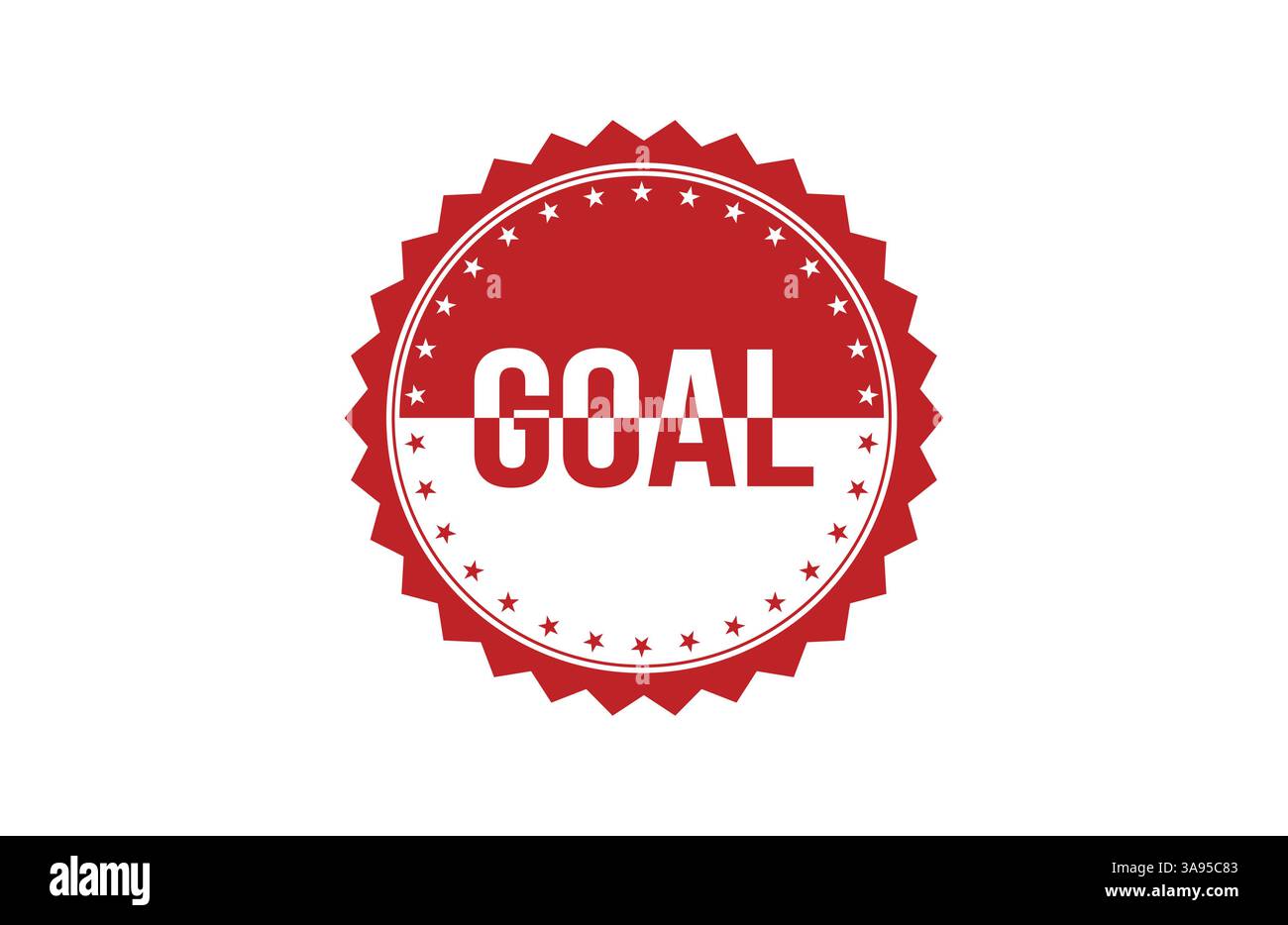 Goal red ribbon label banner Stock Vector Image & Art - Alamy