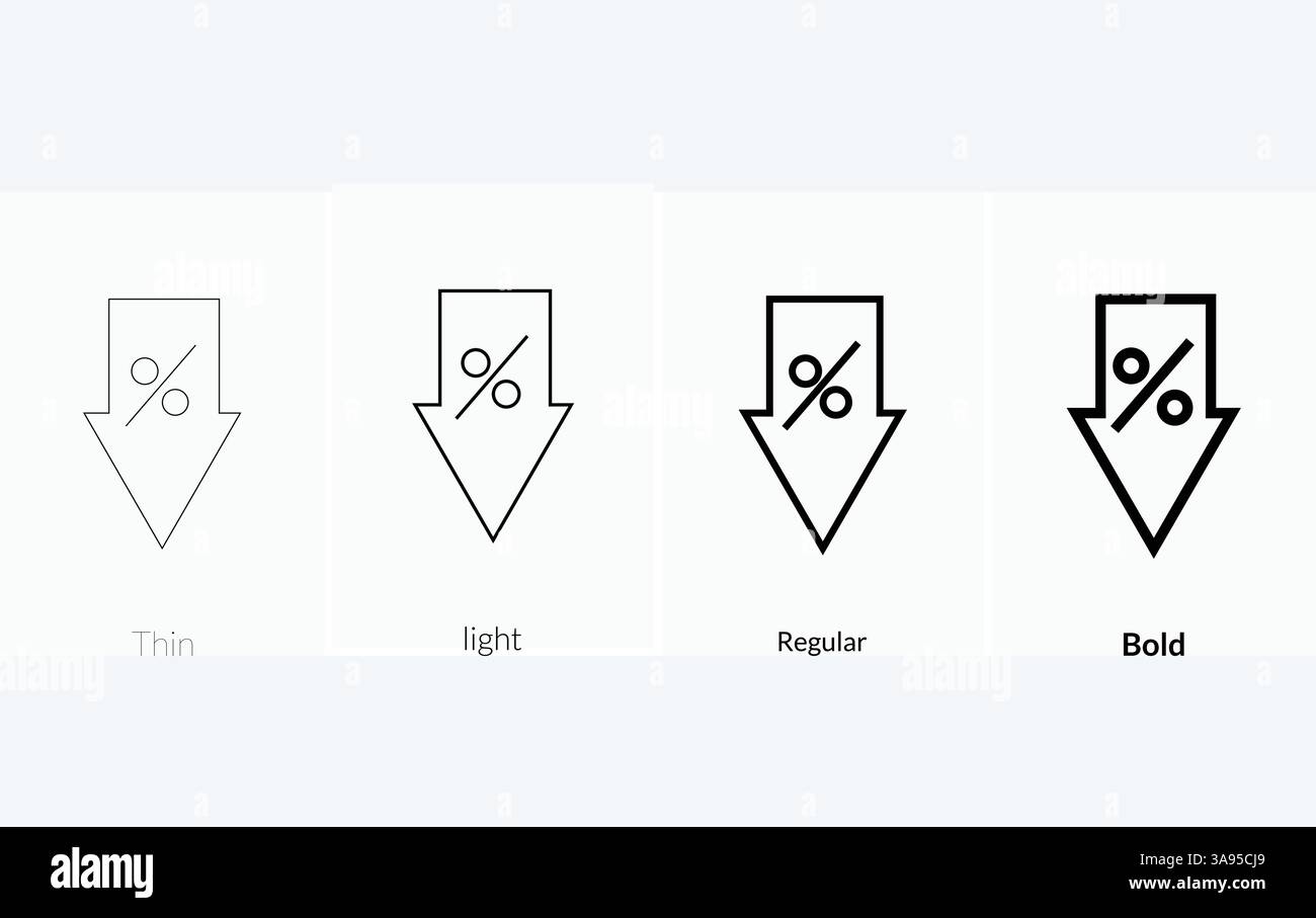 Download flat vector icon.. Thin, Light Regular And Bold style design ...