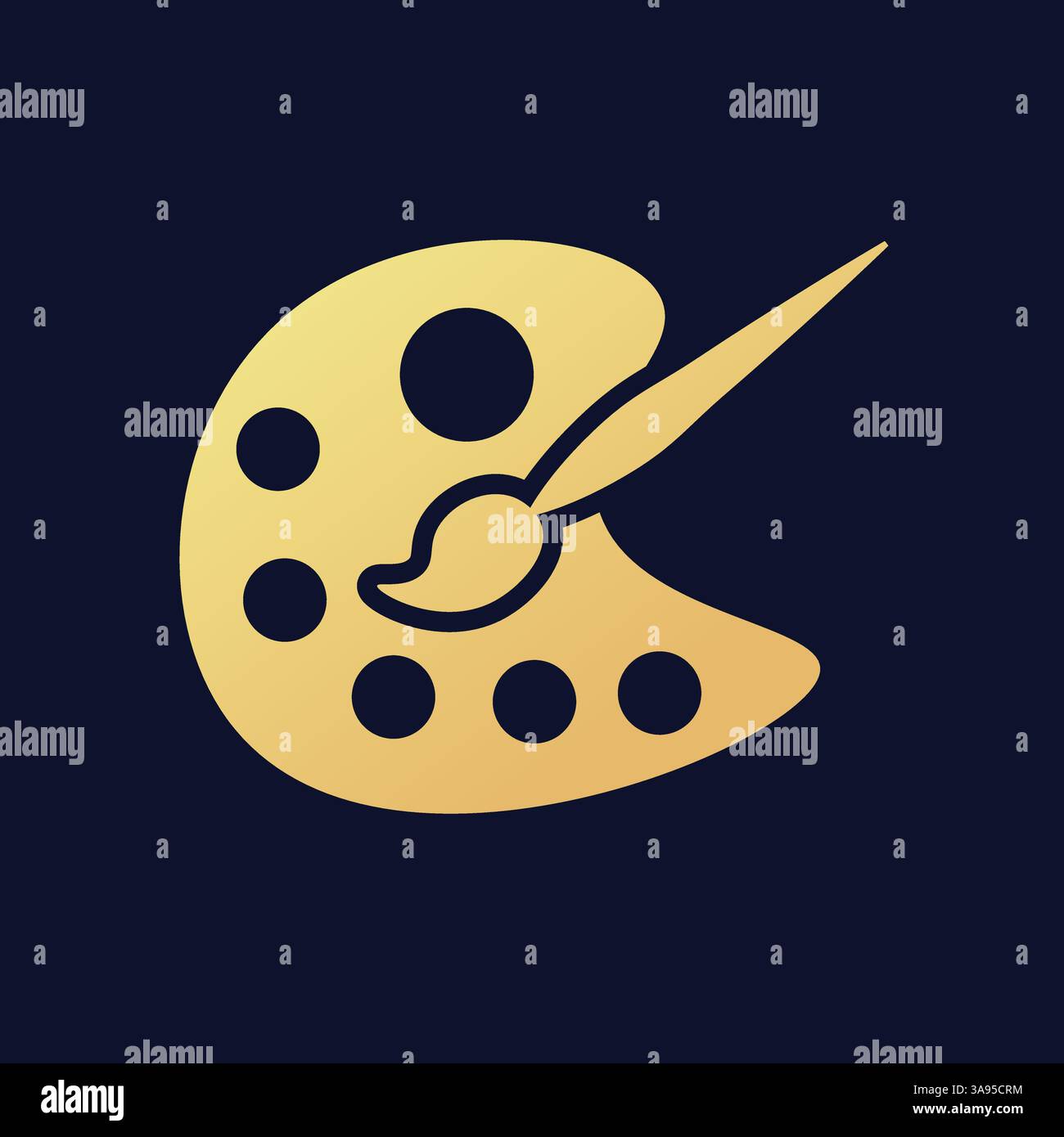 palette icon flat vector illustration Stock Vector Image & Art - Alamy