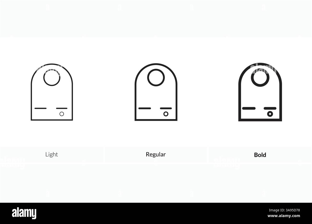 Remote control icon. Light, Regular And Bold style design isolated on ...