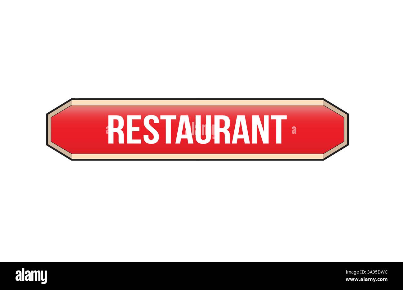 Restaurant red text on Stock Vector Images - Alamy