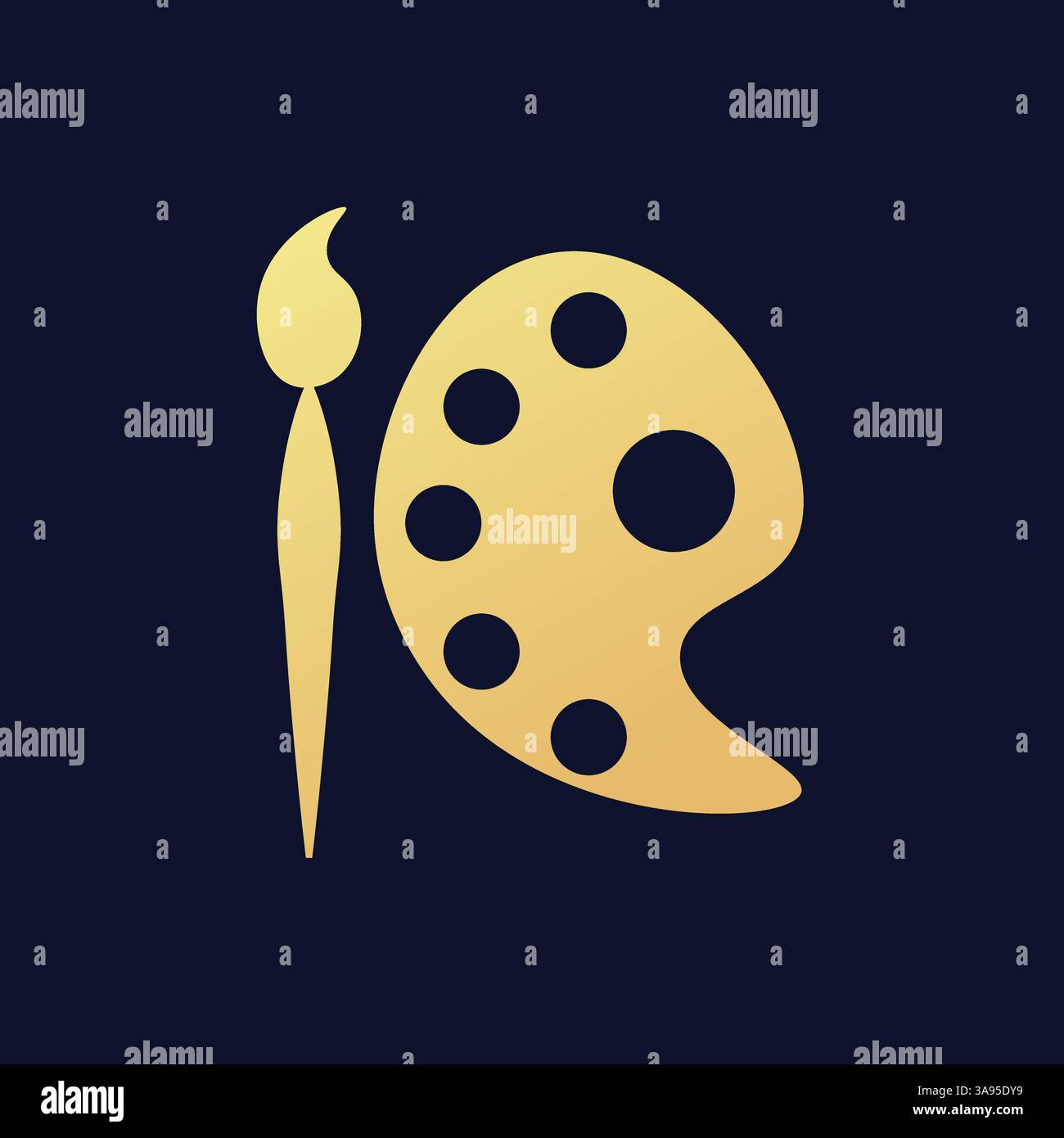 palette icon flat vector illustration Stock Vector Image & Art - Alamy