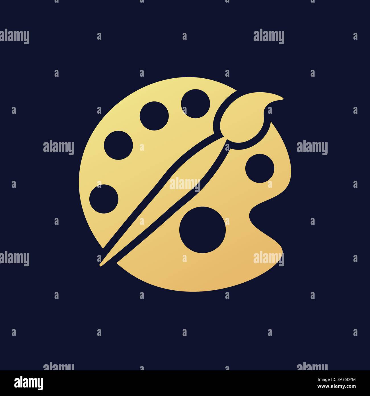 palette icon flat vector illustration Stock Vector Image & Art - Alamy