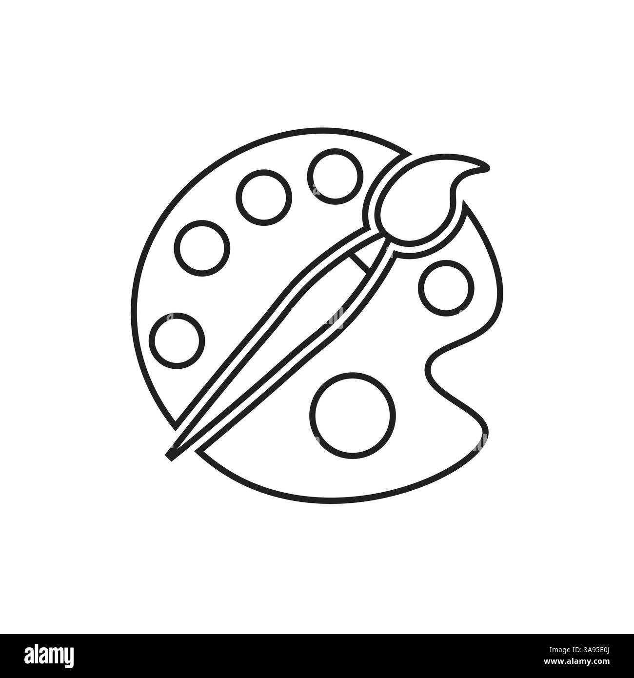 palette icon flat vector illustration Stock Vector Image & Art - Alamy