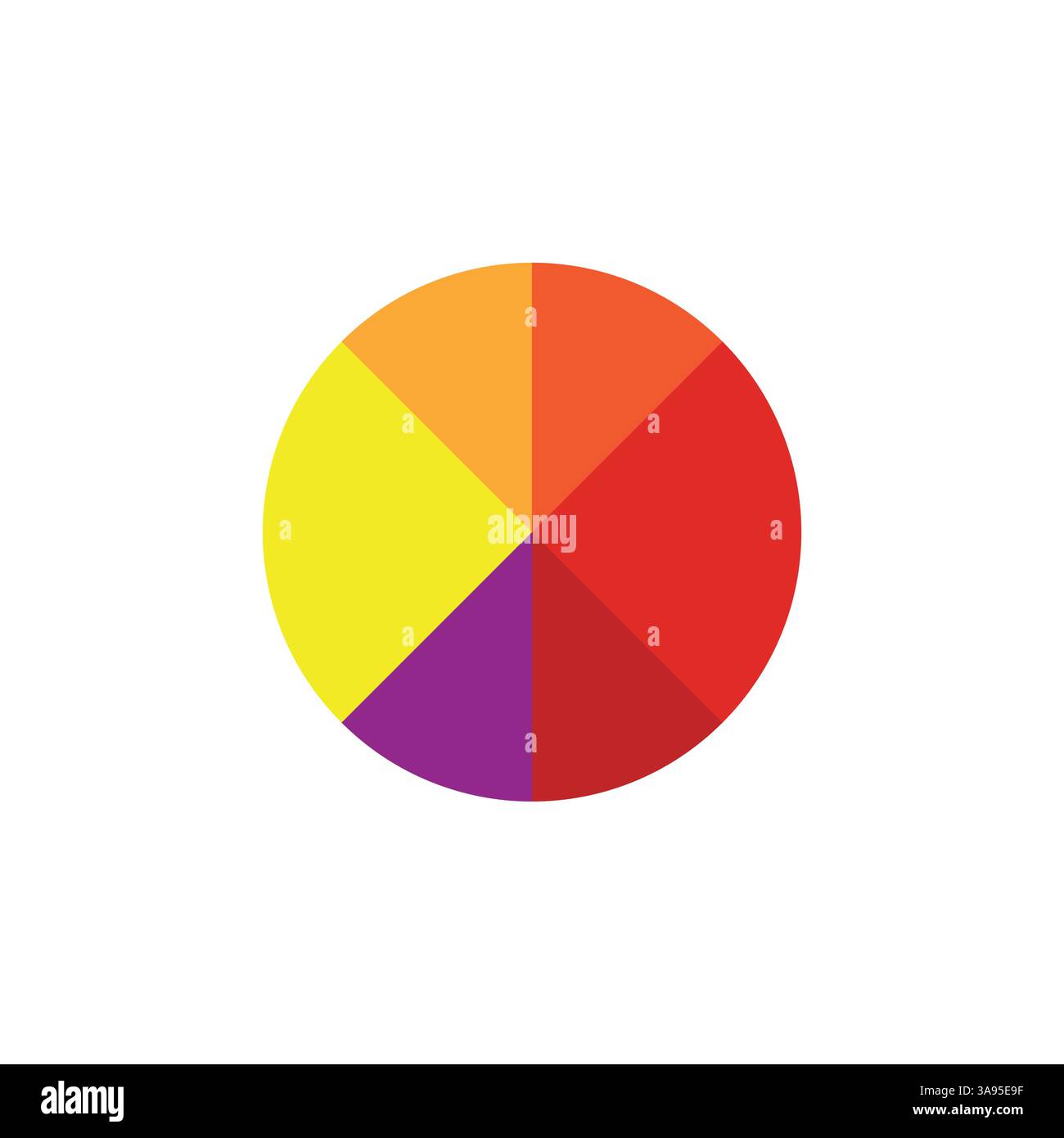 Pie chart icon flat vector illustration Stock Vector Image & Art - Alamy