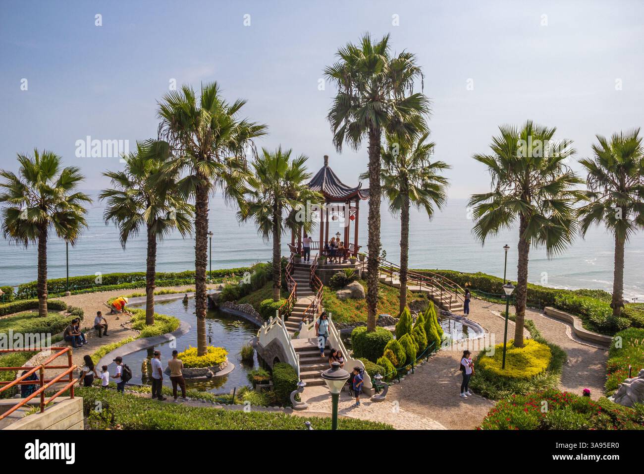 Chinese Park, Miraflores - Lima Peru Stock Photo - Alamy