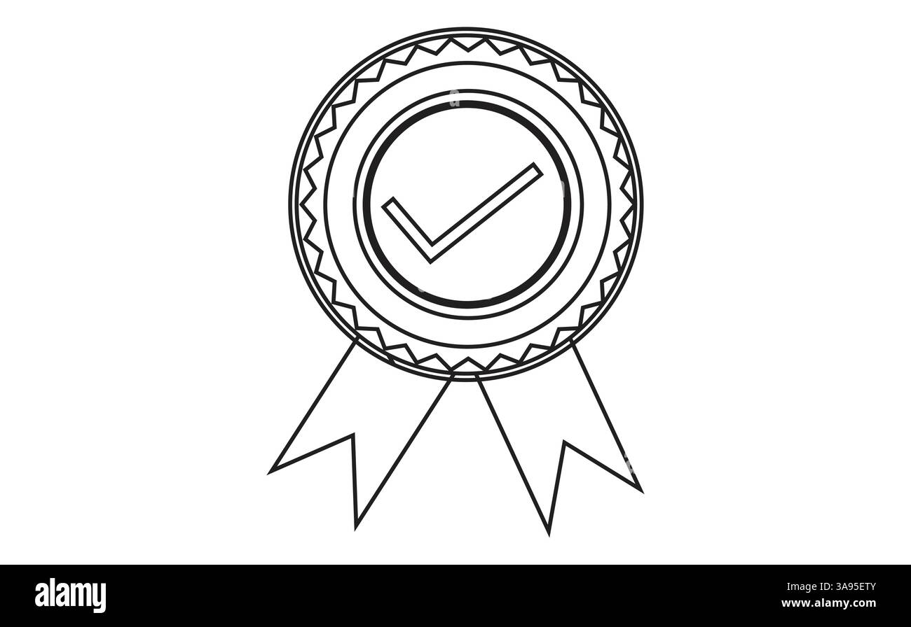 Approval certification icon quality Cut Out Stock Images & Pictures - Alamy