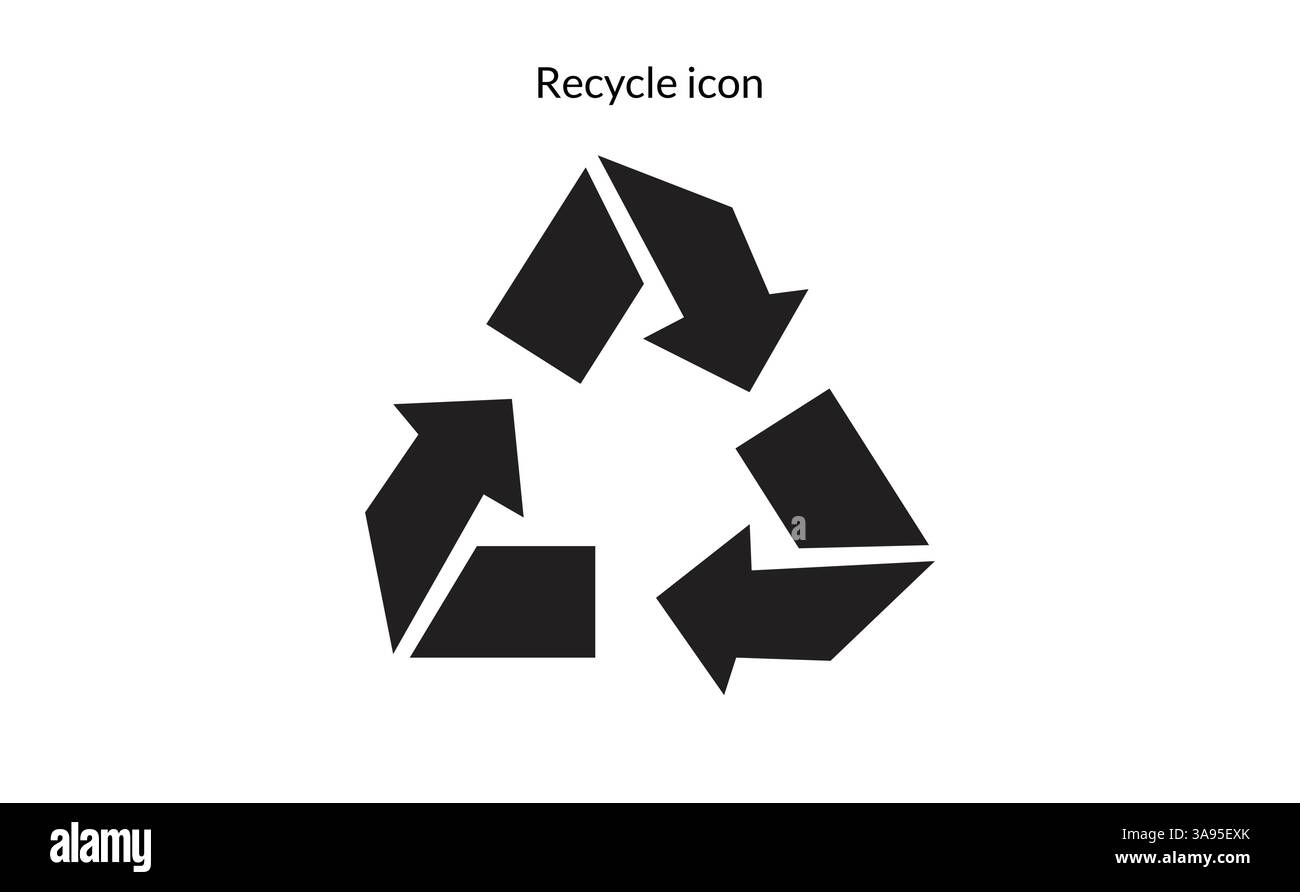 Recycle sign isolated on white background Stock Vector Image & Art - Alamy