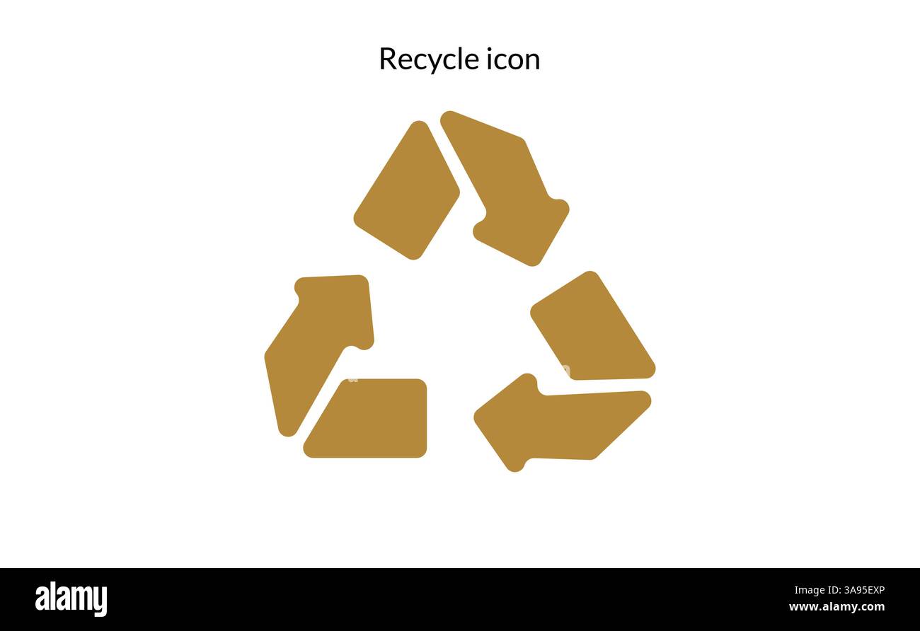 Recycle sign isolated on white background Stock Vector Image & Art - Alamy