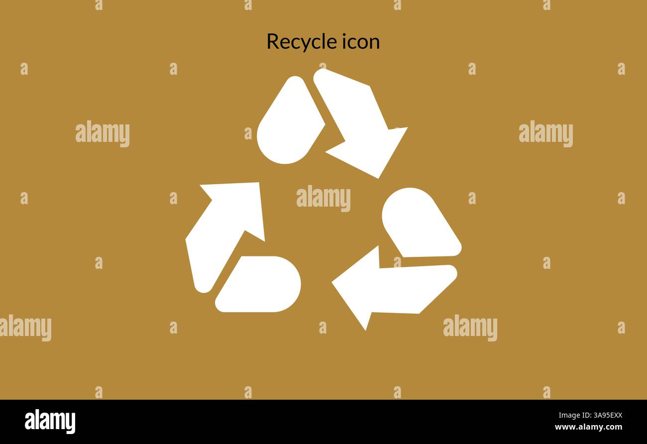 Recycle sign isolated on white background Stock Vector Image & Art - Alamy