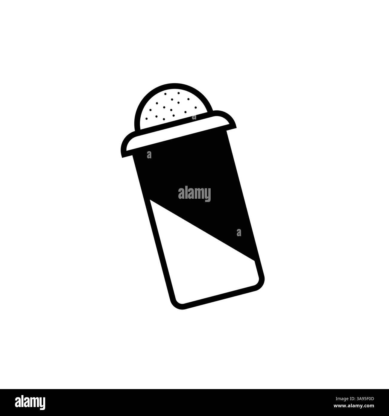 Salt shaker icon, in flat style with background Stock Vector Image ...