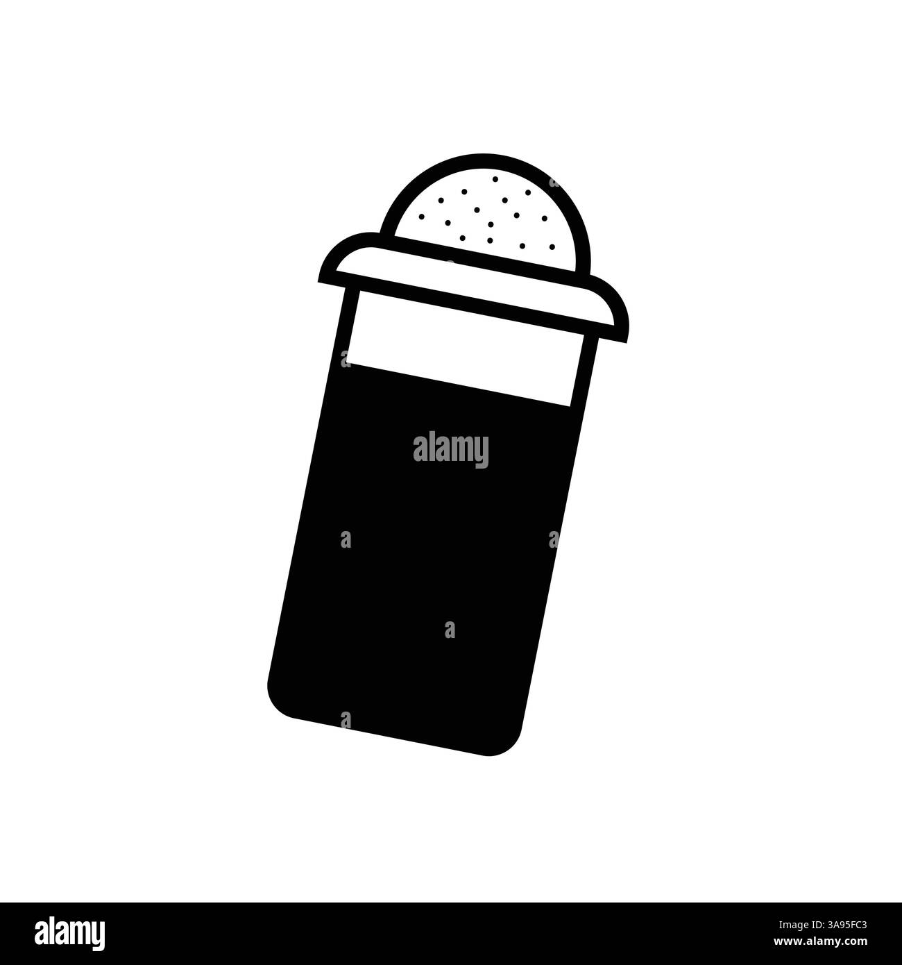 Salt shaker icon, in flat style with background Stock Vector Image ...