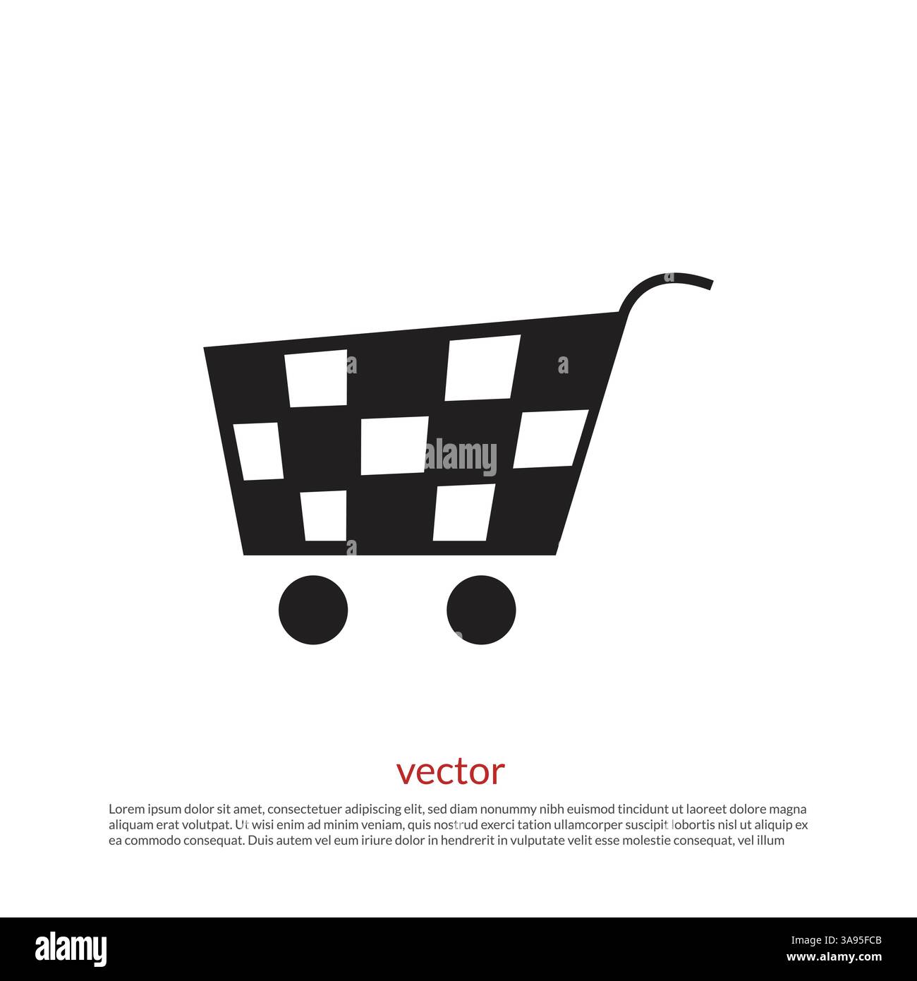 Shopping chart best flat icon Stock Vector Image & Art - Alamy