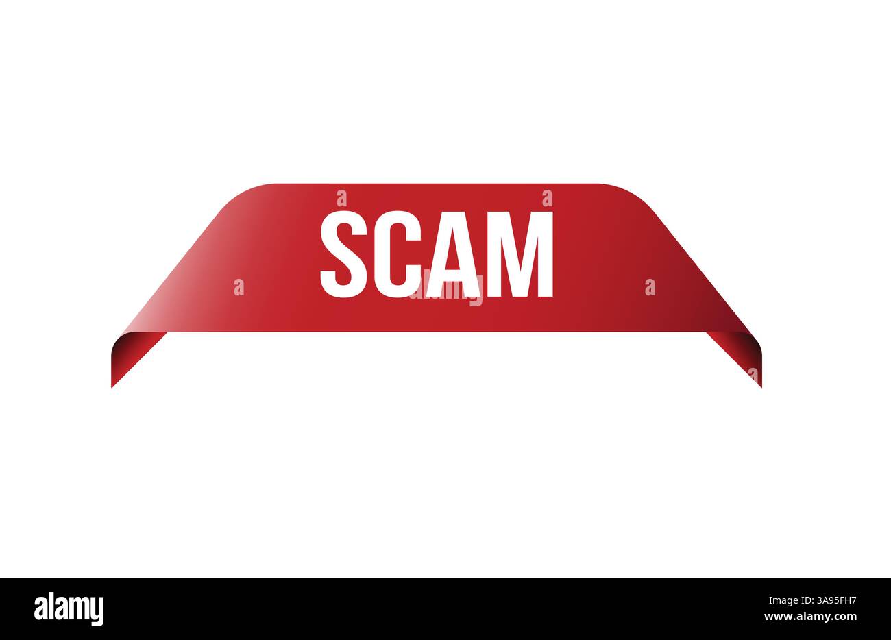 Red banner Scam on white background Stock Vector Image & Art - Alamy