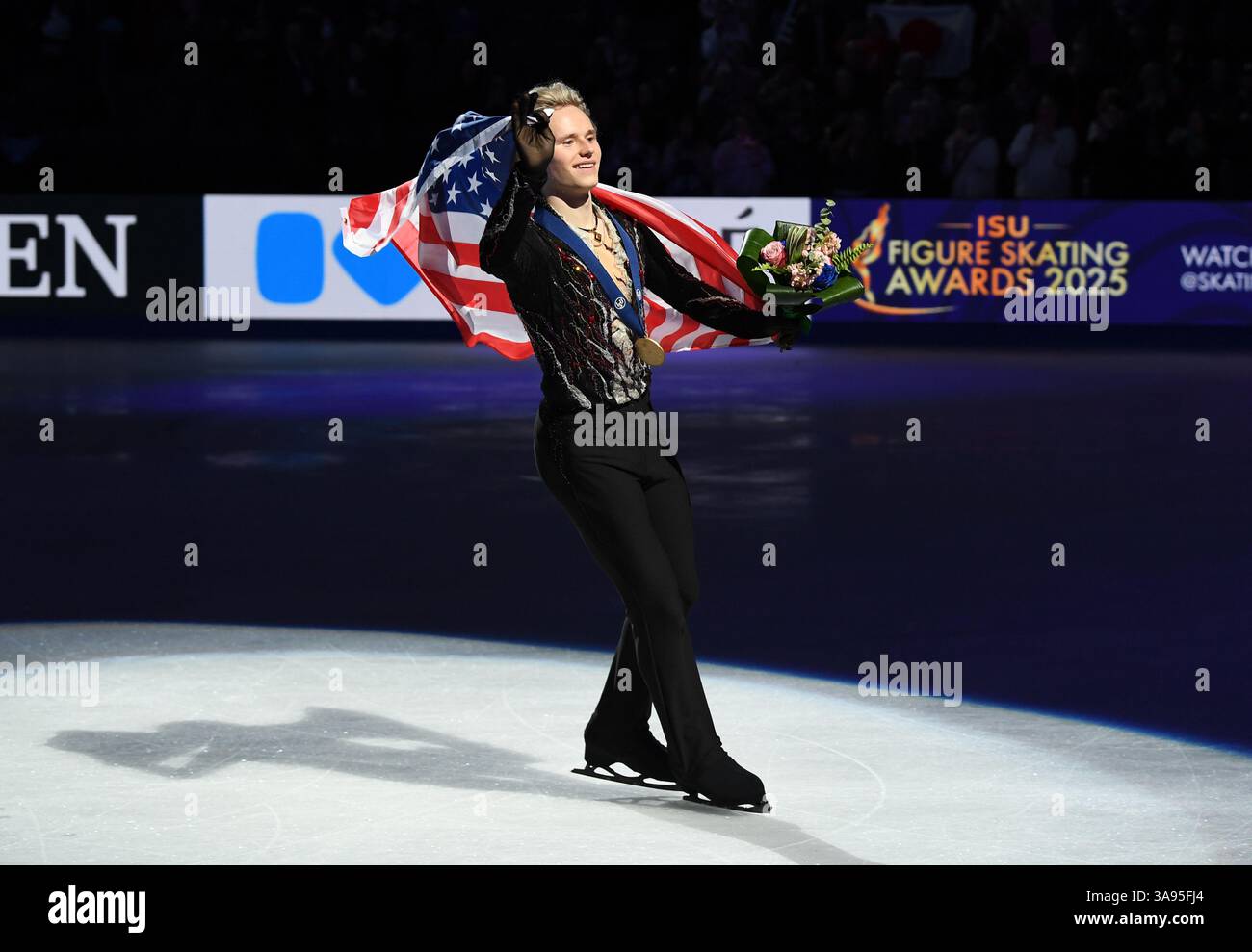 Boston, United States. 29th Mar, 2025. Men's Free Skating gold medalist ...