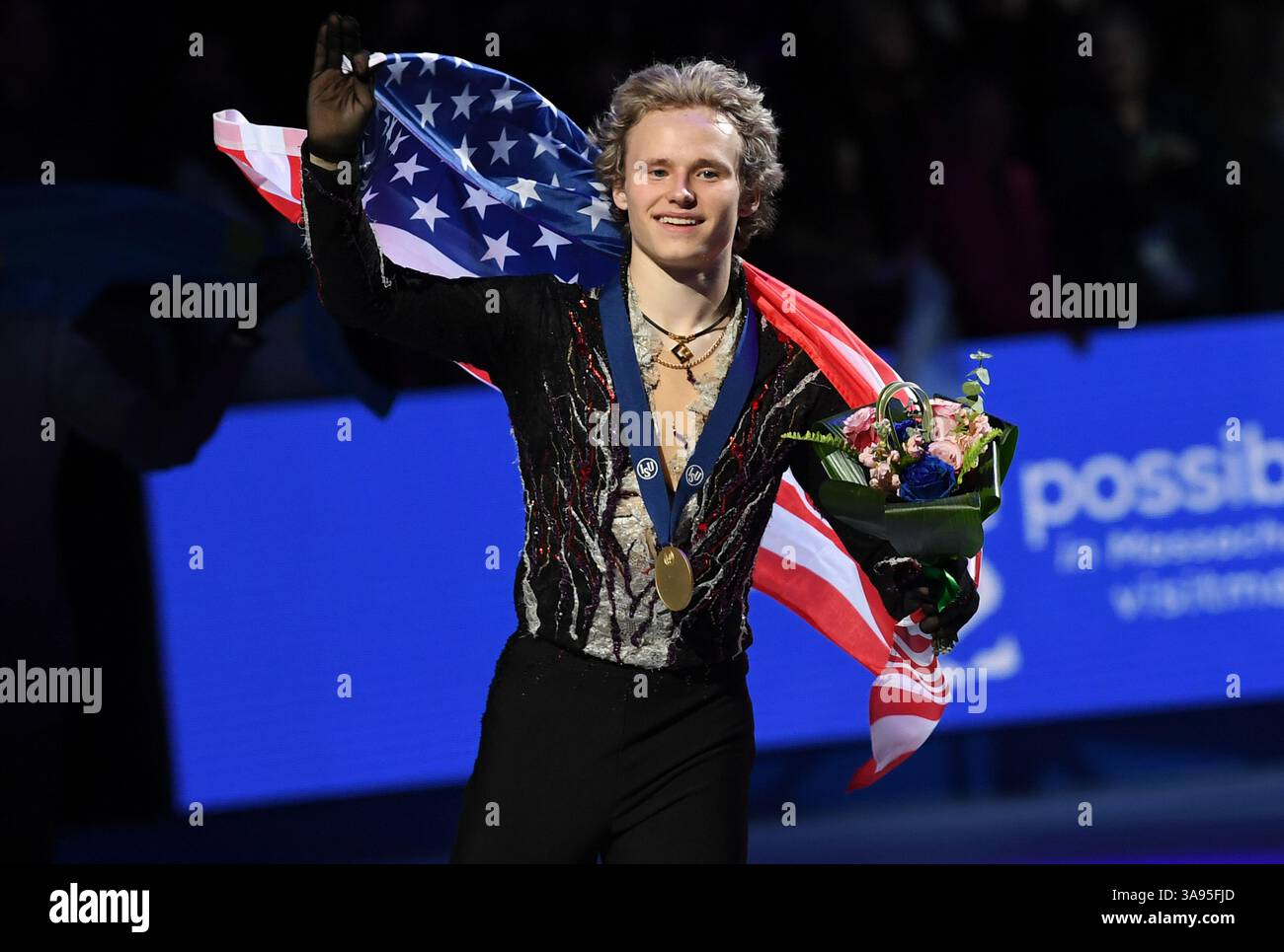 Boston, United States. 29th Mar, 2025. Men's Free Skating gold medalist ...