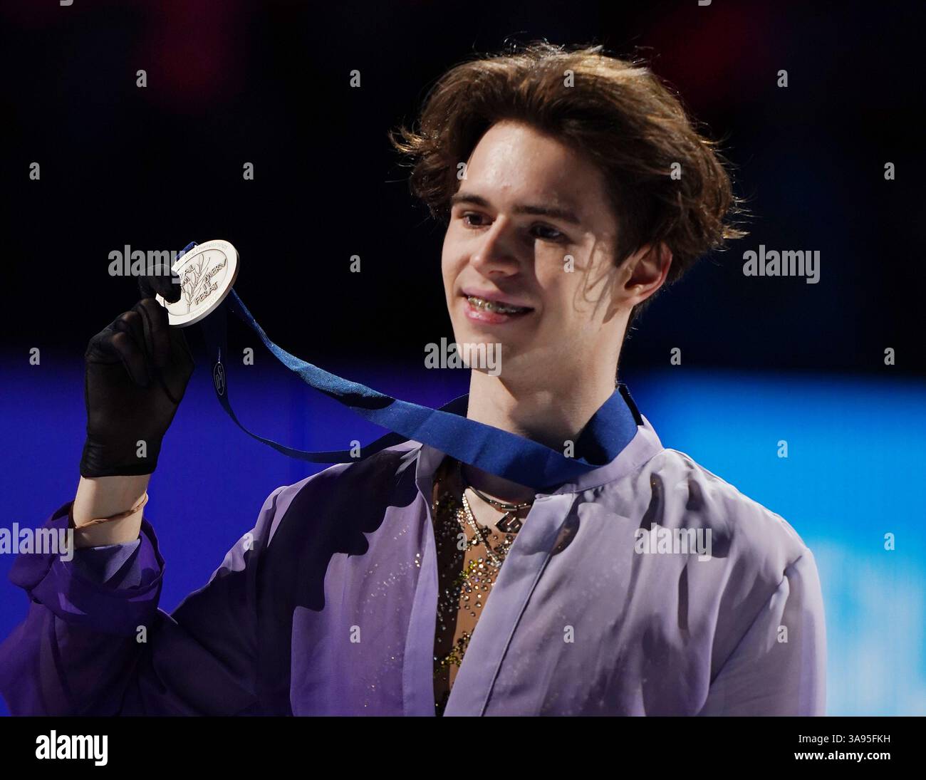 Boston, United States. 29th Mar, 2025. Men's Free Skating silver ...