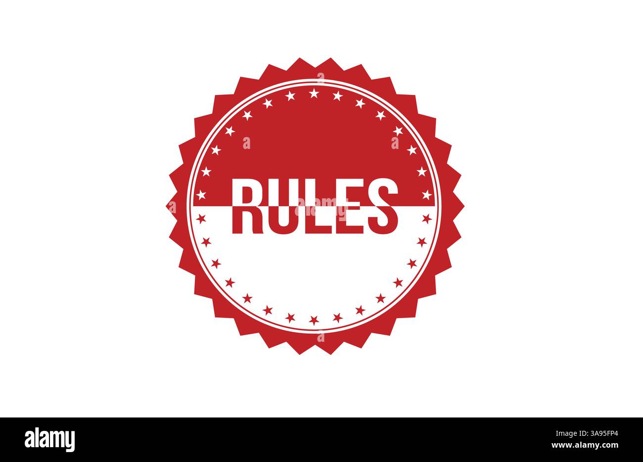 Red banner Rules on white background Stock Vector Image & Art - Alamy
