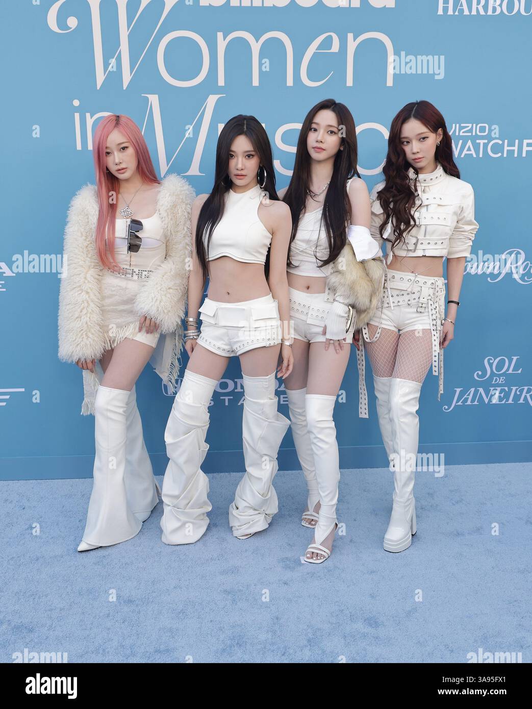 Inglewood, Ca. 29th Mar, 2025. Giselle, Ningning, Karina, Winter of ...