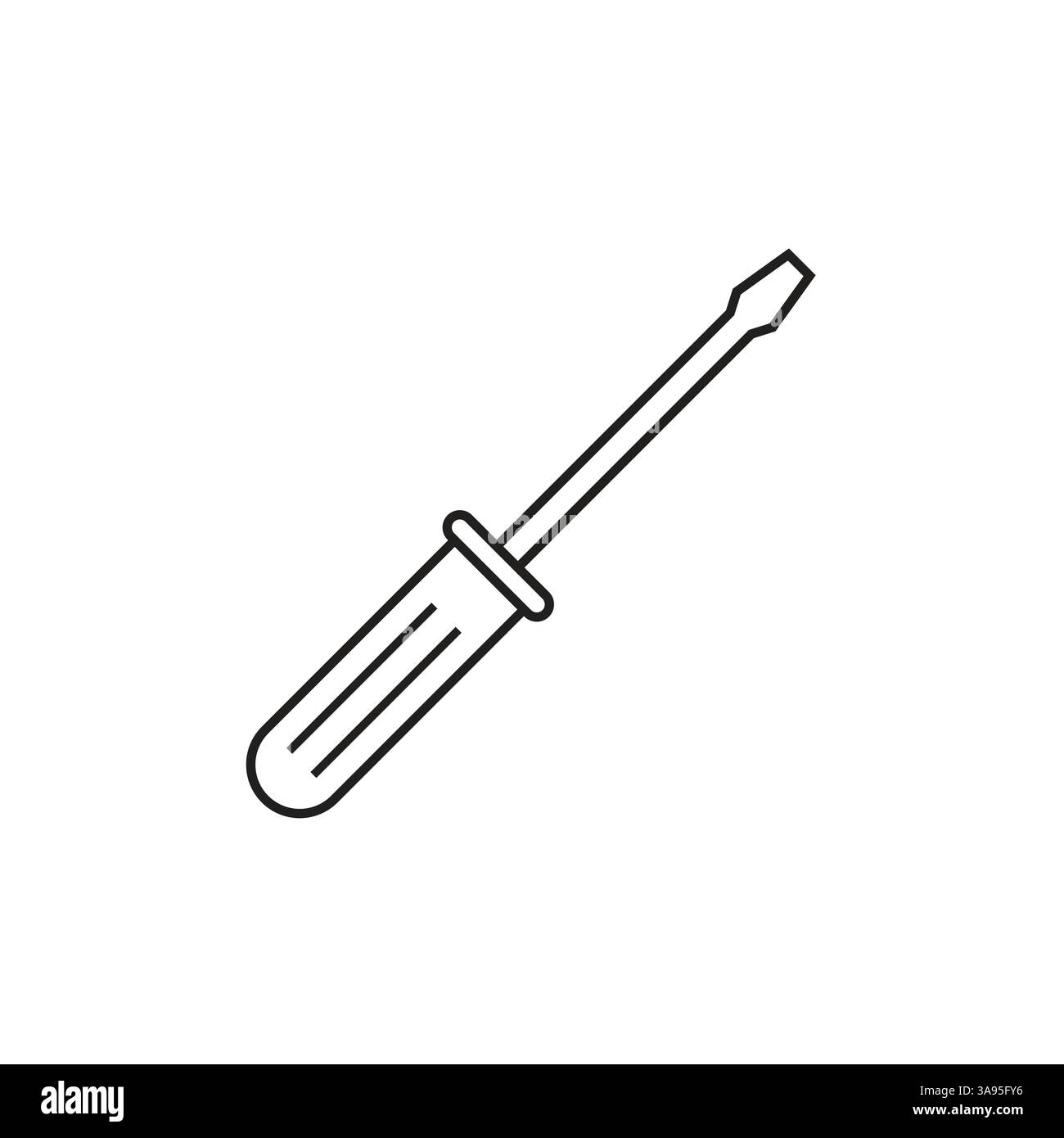 Flat screwdriver icon symbol vector Illustration Stock Vector Image ...